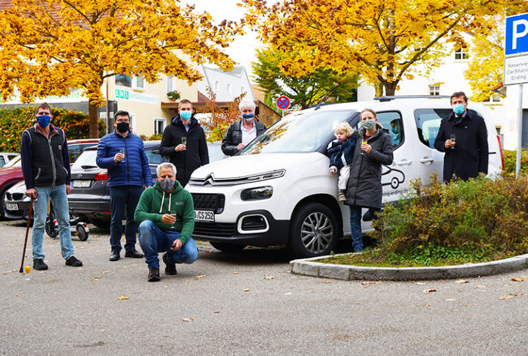 Stellplatz-Eröffnung mit OB Max Gotz – Carsharing Erding e.V.